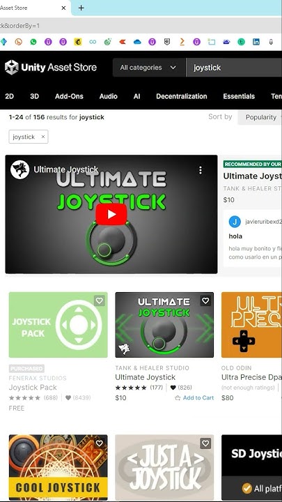 Unity Best Free Touch Joystick For Android Games - Unity Joystick ...