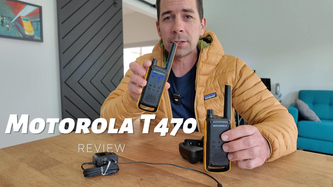 Motorola T470 Two Way Radios Features Tour and Review - YouTube