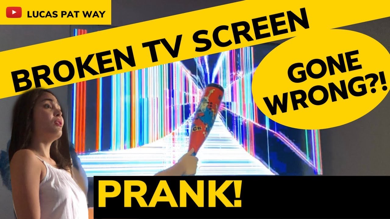 HOW TO DO A BROKEN TV SCREEN PRANK?! | PRANK GONE WRONG!! | Feat ...