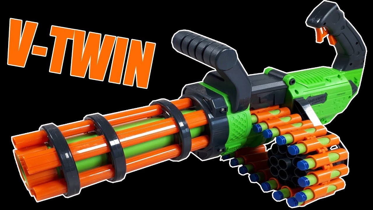 ADVENTURE FORCE V-Twin Gatling BLASTER [Vorstellung + Schusstest ...