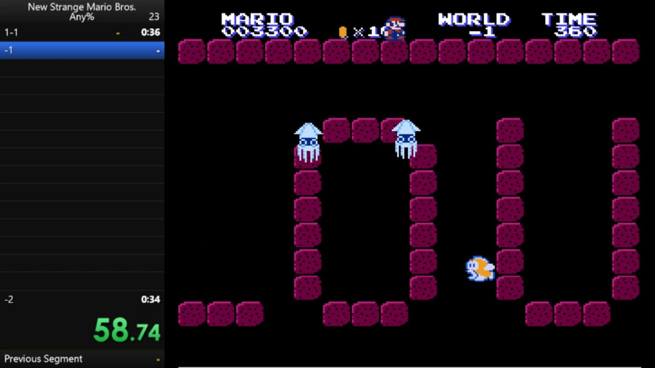 New Strange Mario Bros in 2:06.44 - YouTube