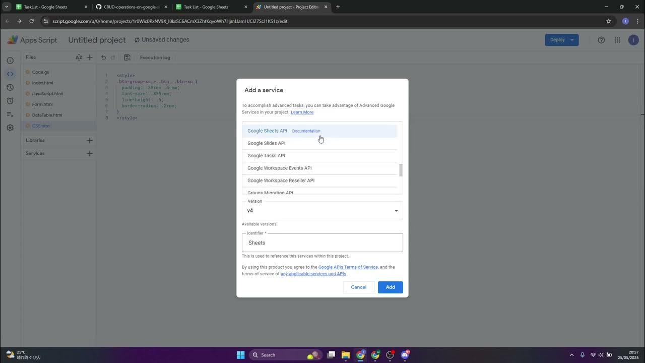 CRUD dengan google sheet dan google script - YouTube