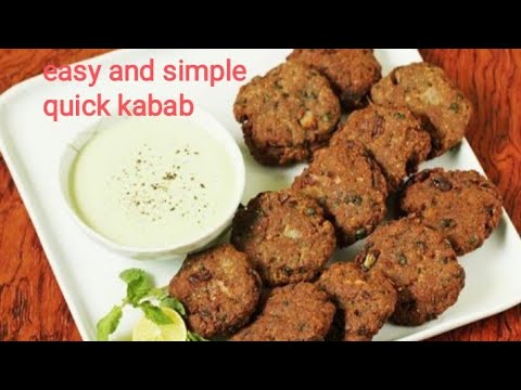 home made easy kabab in just 10 minutes - YouTube