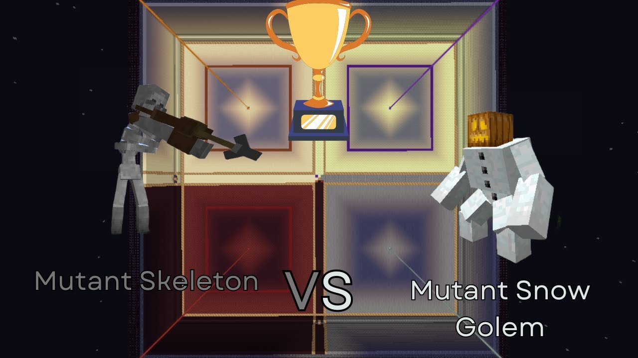 Mutant Skeleton vs Mutant Snow Golem - YouTube