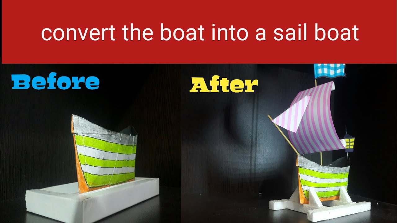 How to make sailing ship model | paper ship model | sailboat - YouTube