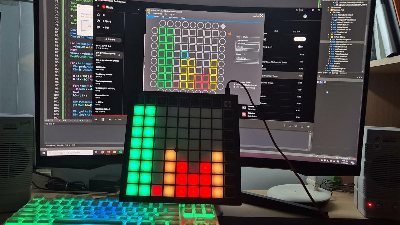 [Unitor, Teaser 4] Audio Visualizer in Launchpad - YouTube