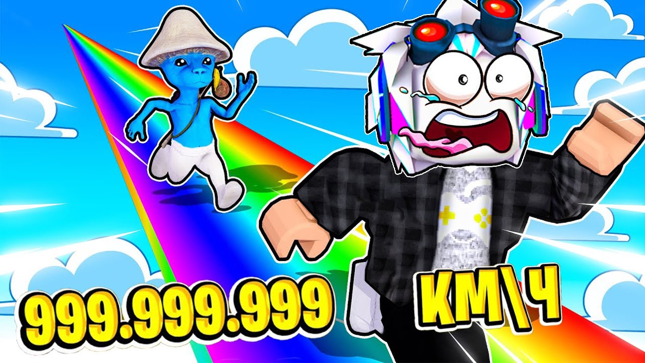РАЗОГНАЛСЯ НА СМУРФЕ 999,999,999 КИЛОМЕТРОВ! ROBLOX Smurf Cat Race ...