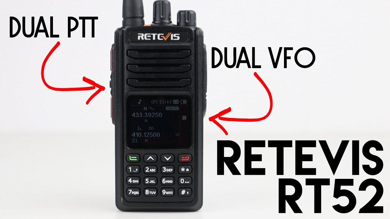 Retevis RT52 Dual Band, Dual Mode, Dual PTT Radio Test! - YouTube
