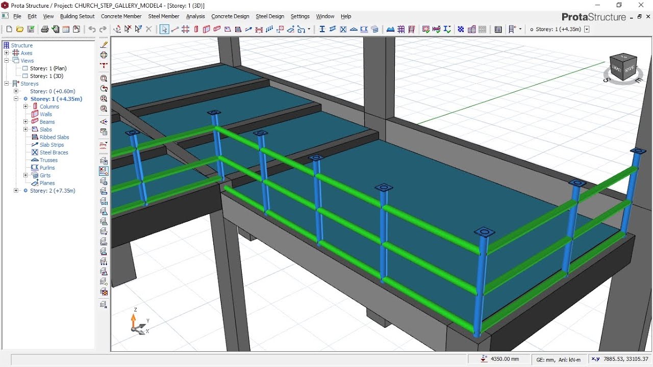 Church Gallery Slab Modeling in ProtaStructure - PREVIEW - YouTube