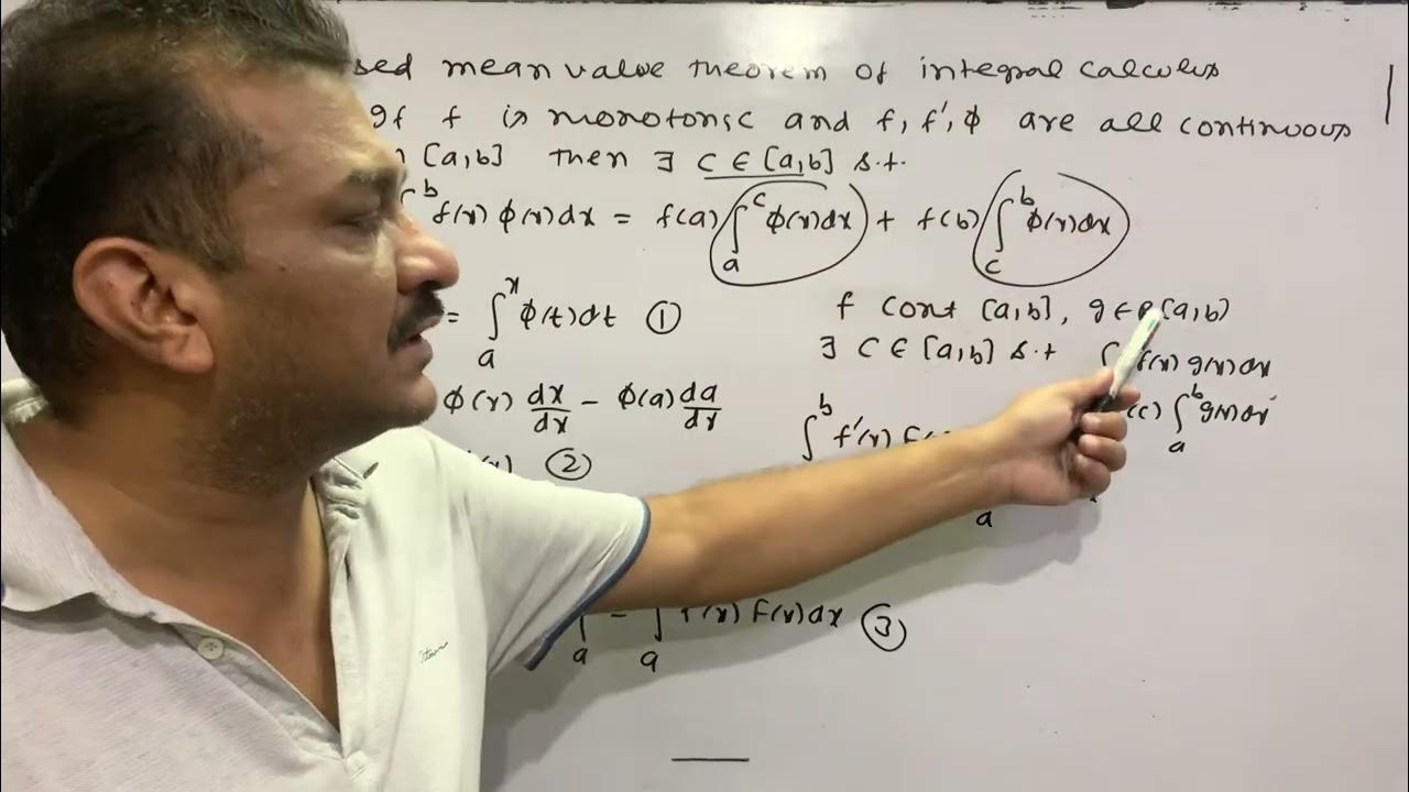 Riemann Integration- State And Prove Generalised Mean Value Theorem Of integral.Lecture 34 - YouTube