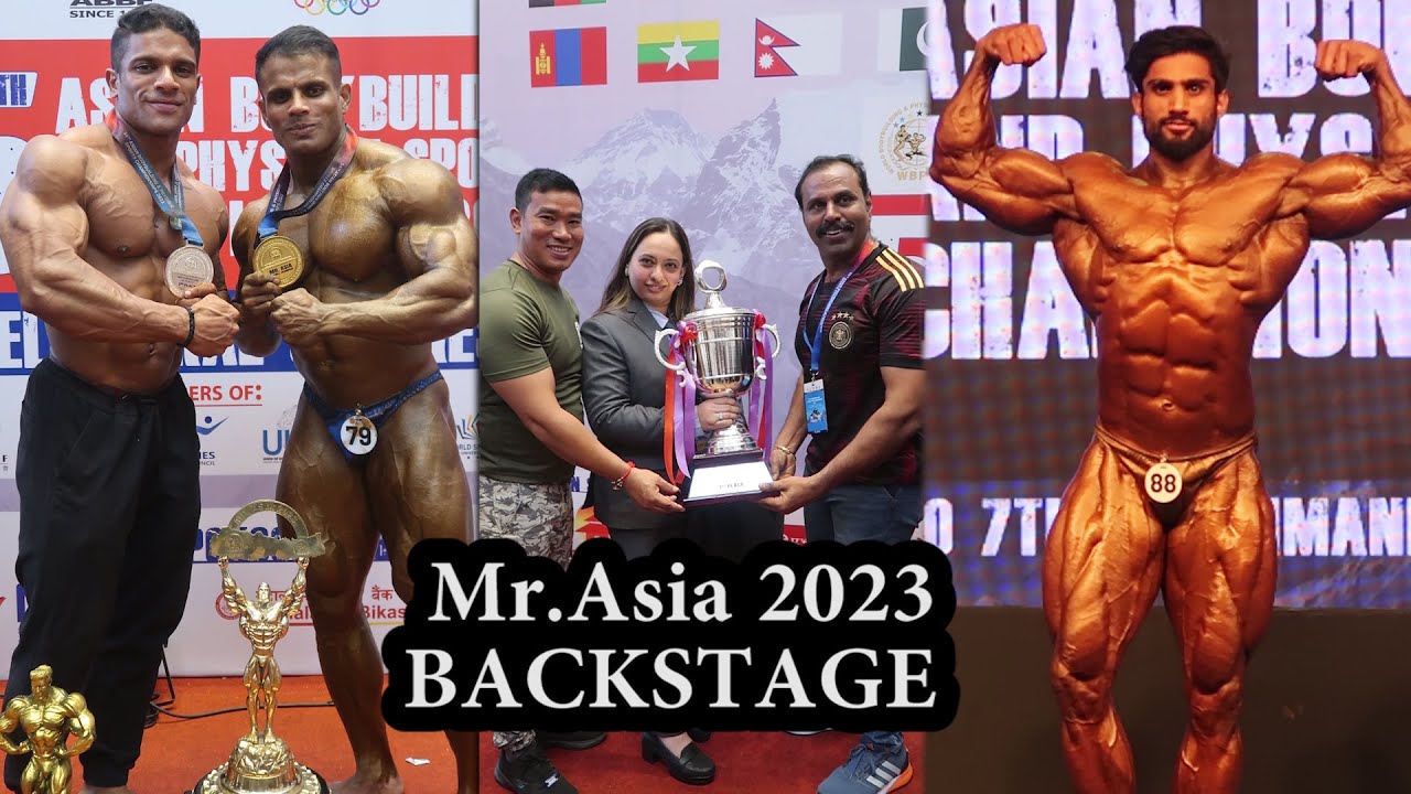 Mr.Asia 2023 Backstage Bodybuilding Competition - YouTube