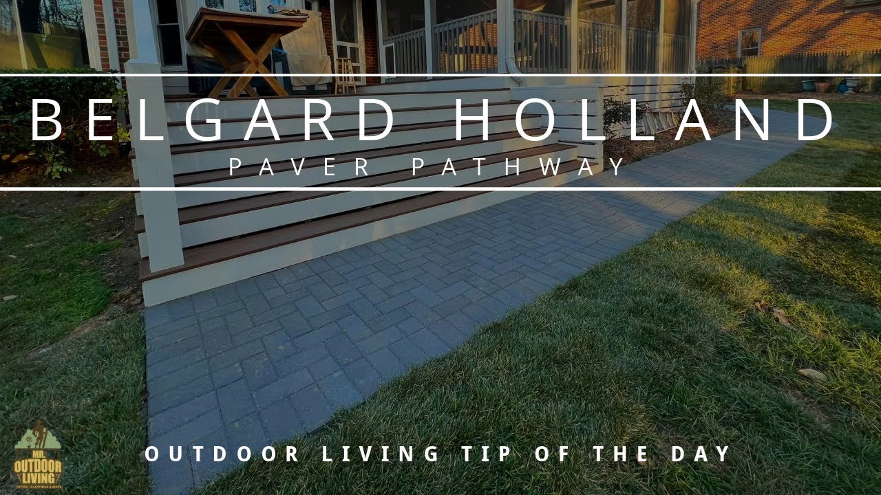 Belgard Holland Paver Pathway - Outdoor Living Tip of the Day - YouTube