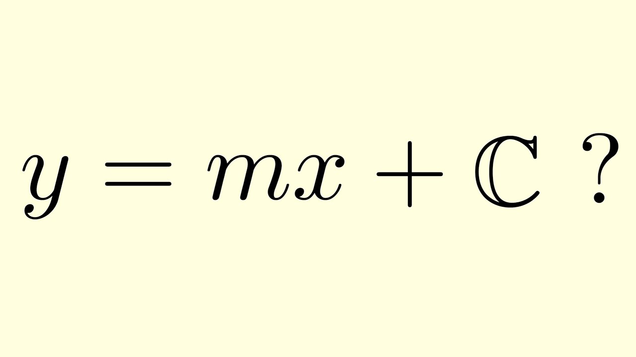 Equation of a Line in the Complex Plane - YouTube