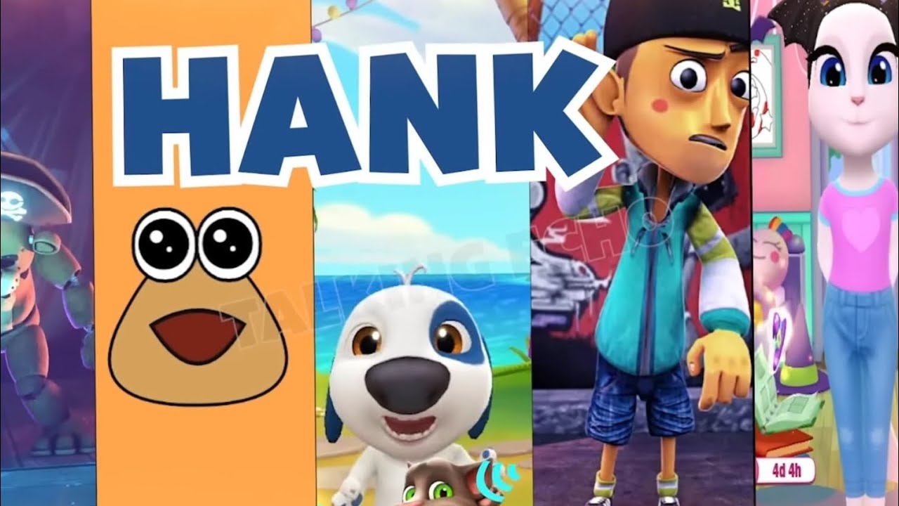 FNAF 🆚 POU 🆚 HANK 🆚 ANGELA 🆚 RAPP - YouTube