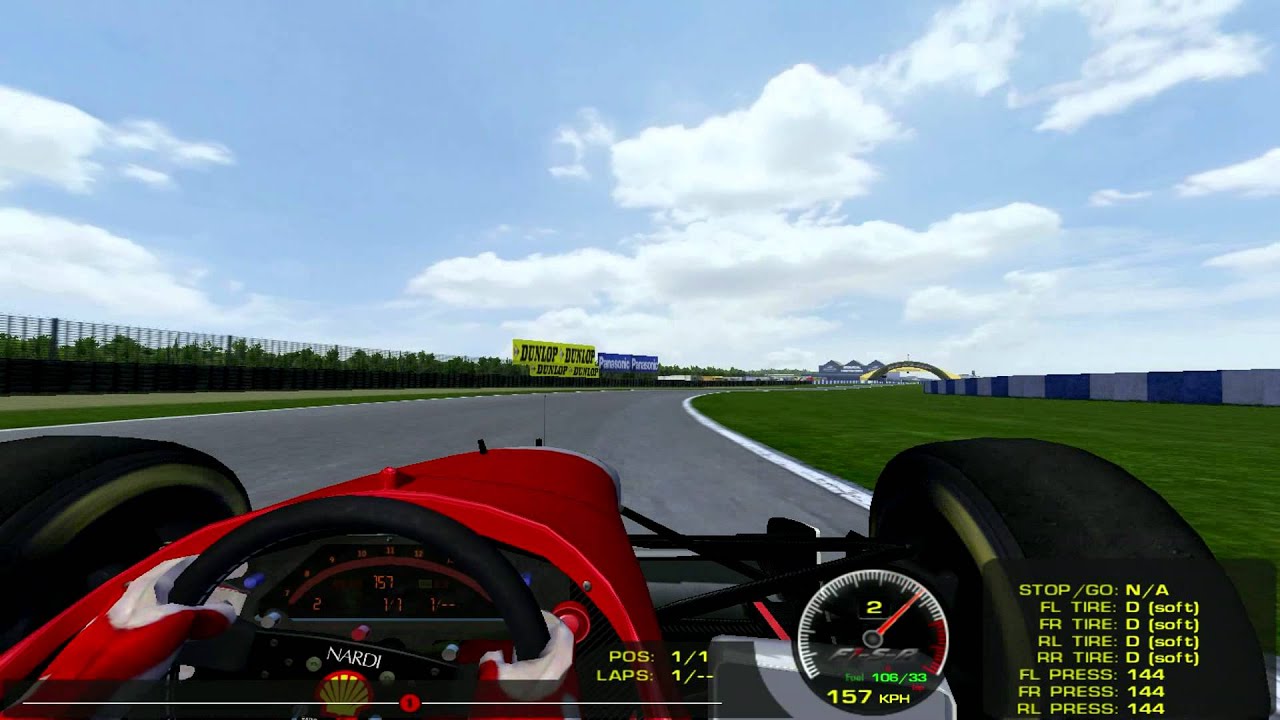 Senna Donington park 1993 rfactor gameplay - YouTube