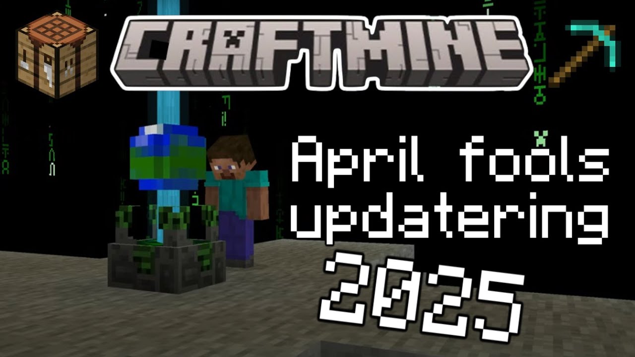 Minecraft april fools updatering 2025. "CraftMine" - YouTube