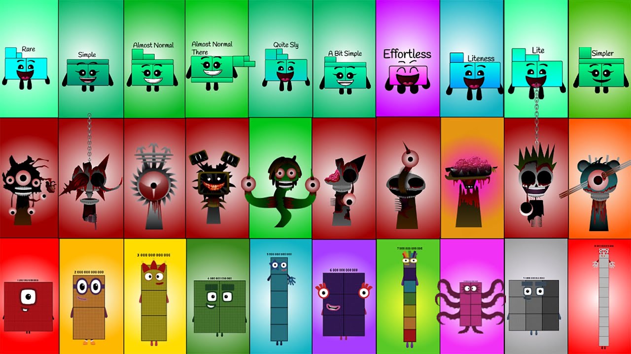 The Best version : DifficultyBlocks Band vs Incredibox Sprunki vs ...