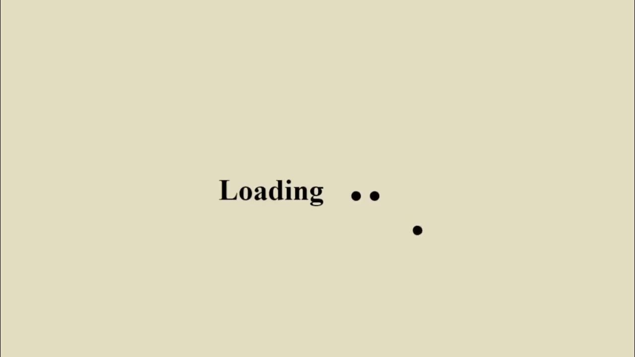 CSS Text Loading Animation - YouTube