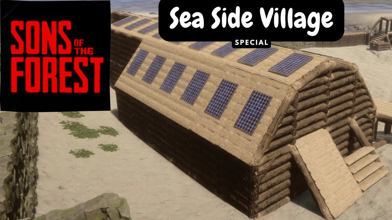 Sons of the Forest Build Seaside Village E 019 - Green House - YouTube