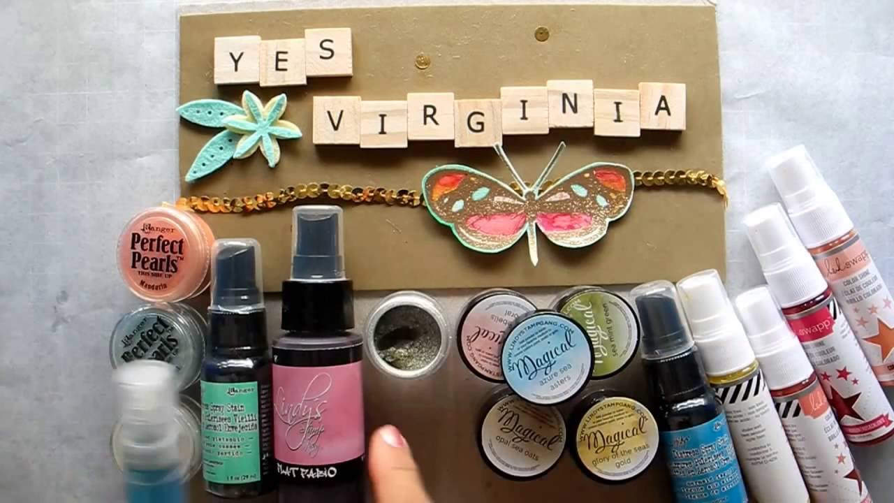 Create Cards with Sprays and Splatter - YouTube