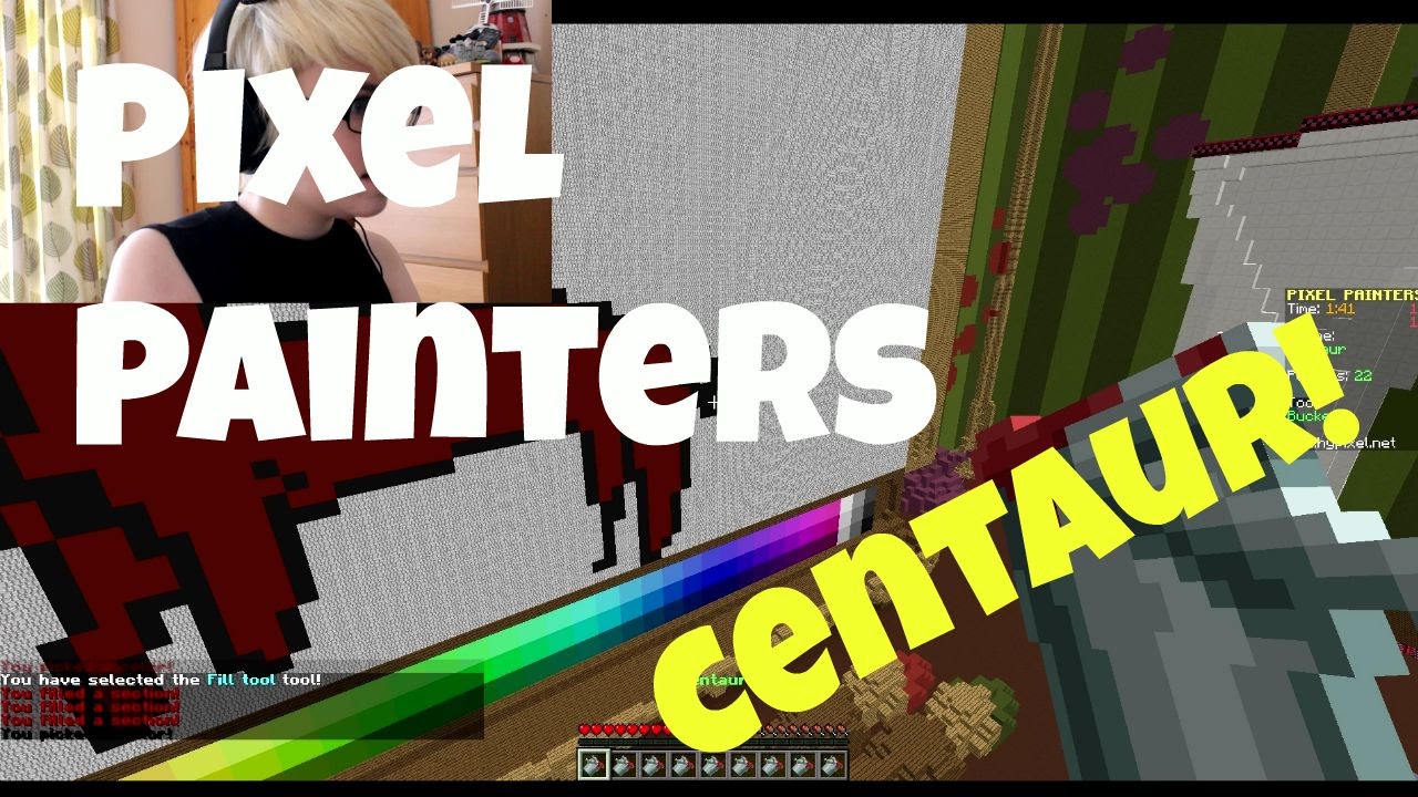 Minecraft: Pixel Painters- Centaur! (Hypixel server) - YouTube