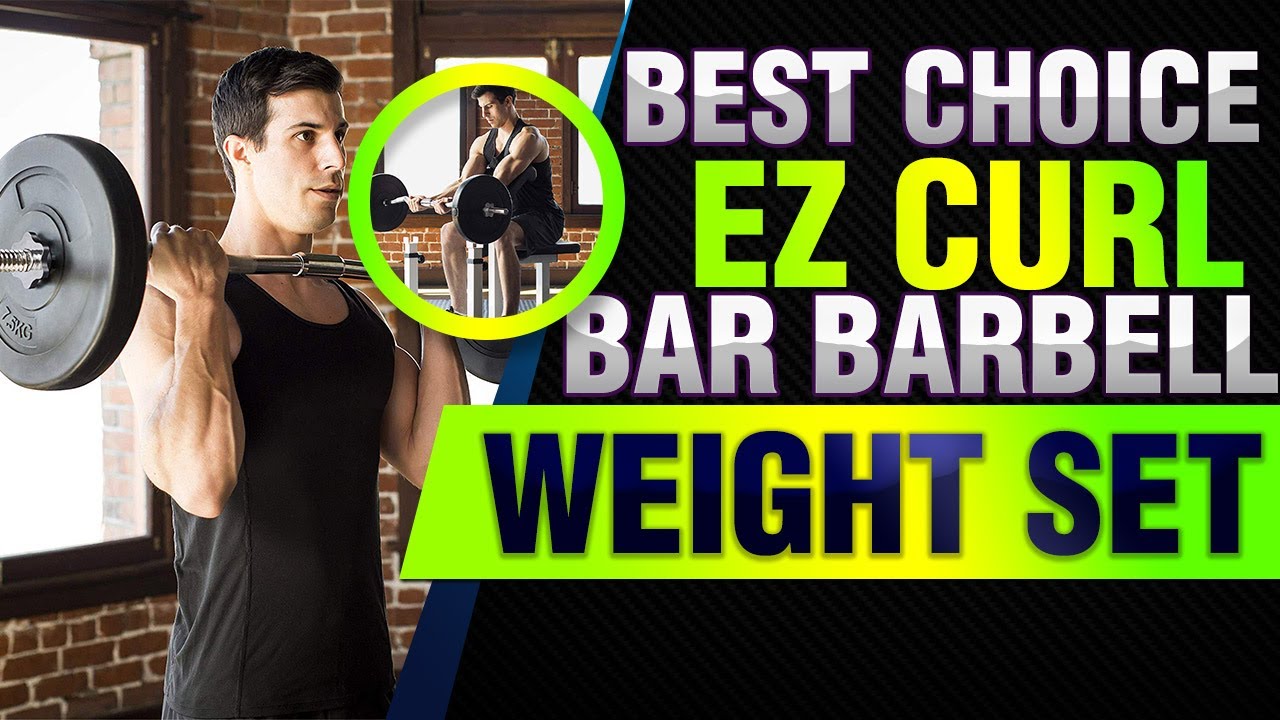 Best Choice Products 55lb 1in EZ Curl Bar Barbell Weight Set - YouTube