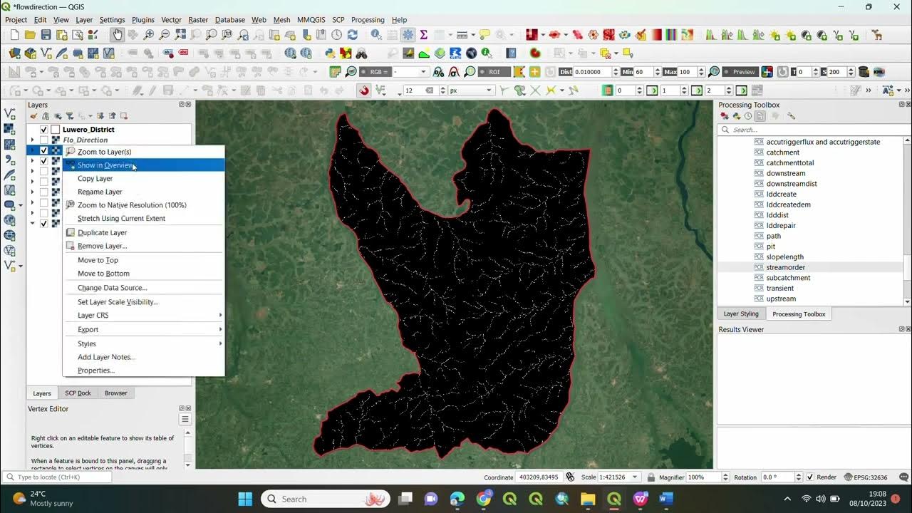 Delineate Streams or Channels Using PCRaster tools in QGIS 3 - YouTube