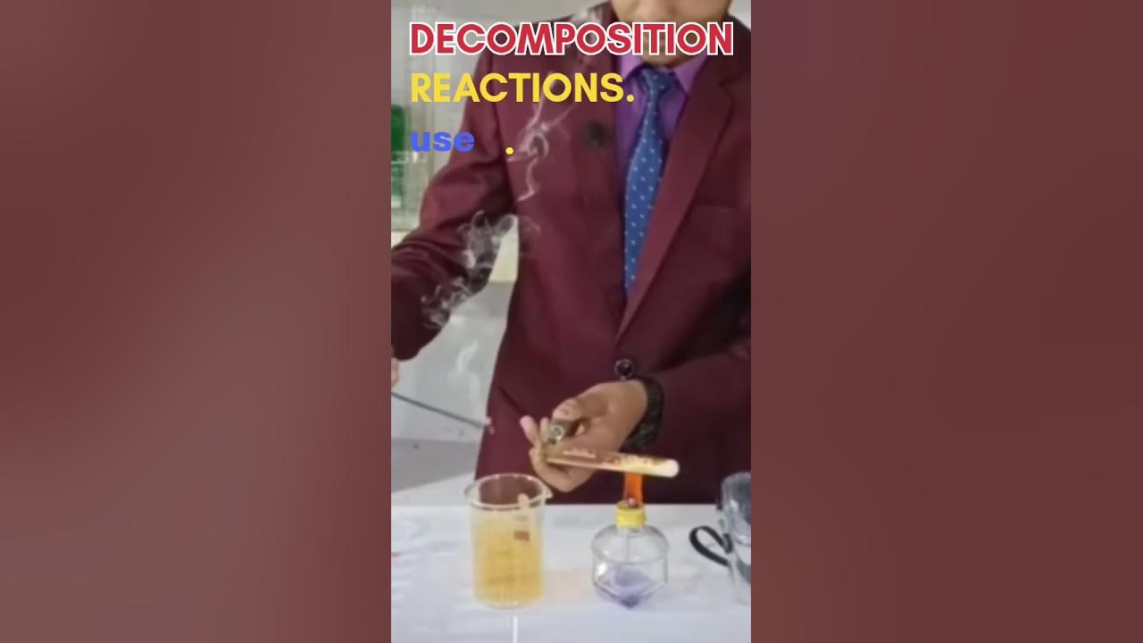 Decomposition reaction #cbseclass10 #class10 #chemistry #tutorial - YouTube