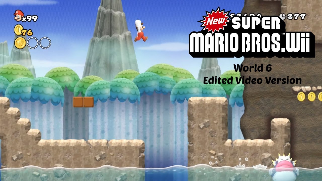 New Super Mario Bros. Wii | World 6 (Edited Video Version) - YouTube