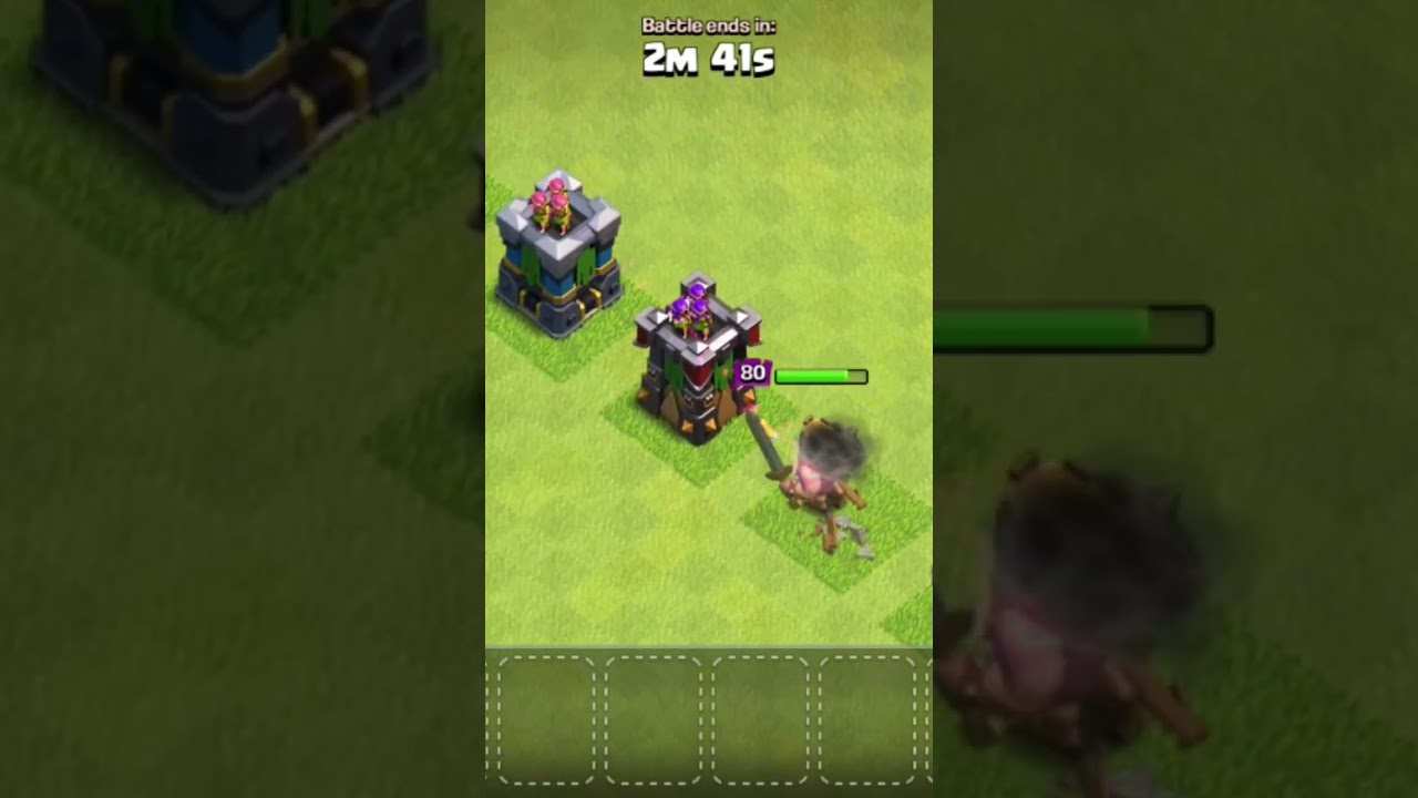Max level Barbarian king vs All levels archer towers #coc #clashofclans #gamer #gaming #game # ...