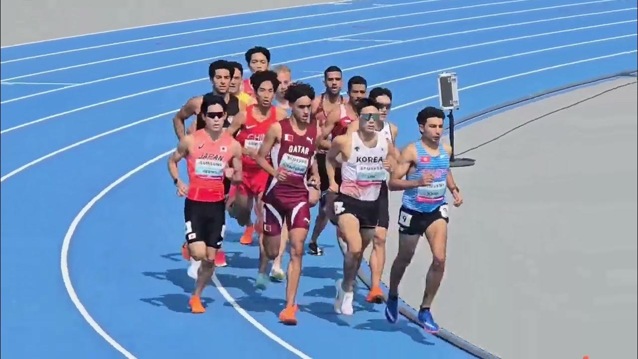 남1500m 예선2조 ~! 2025 구미 아시아육상 선수권 대회 #이재웅 1위 - YouTube