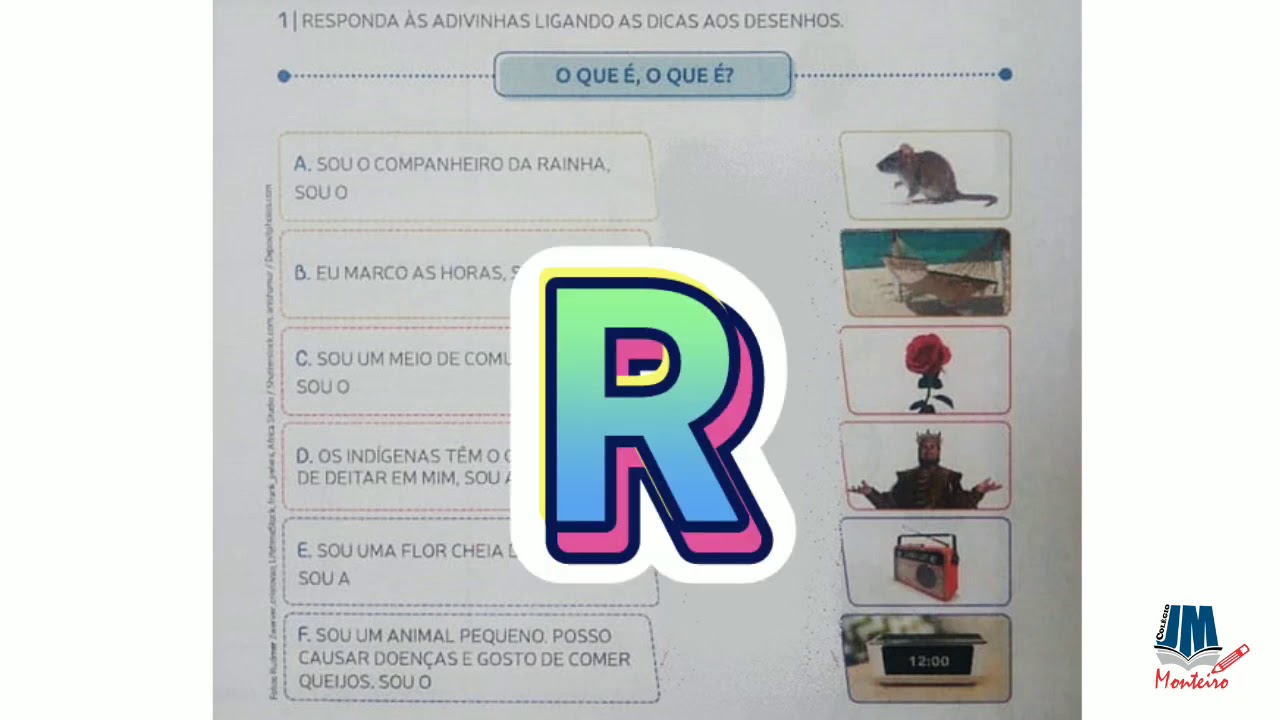 Videoaula_ Português - Letra R - Adivinhas | JM_VideoAulas - YouTube