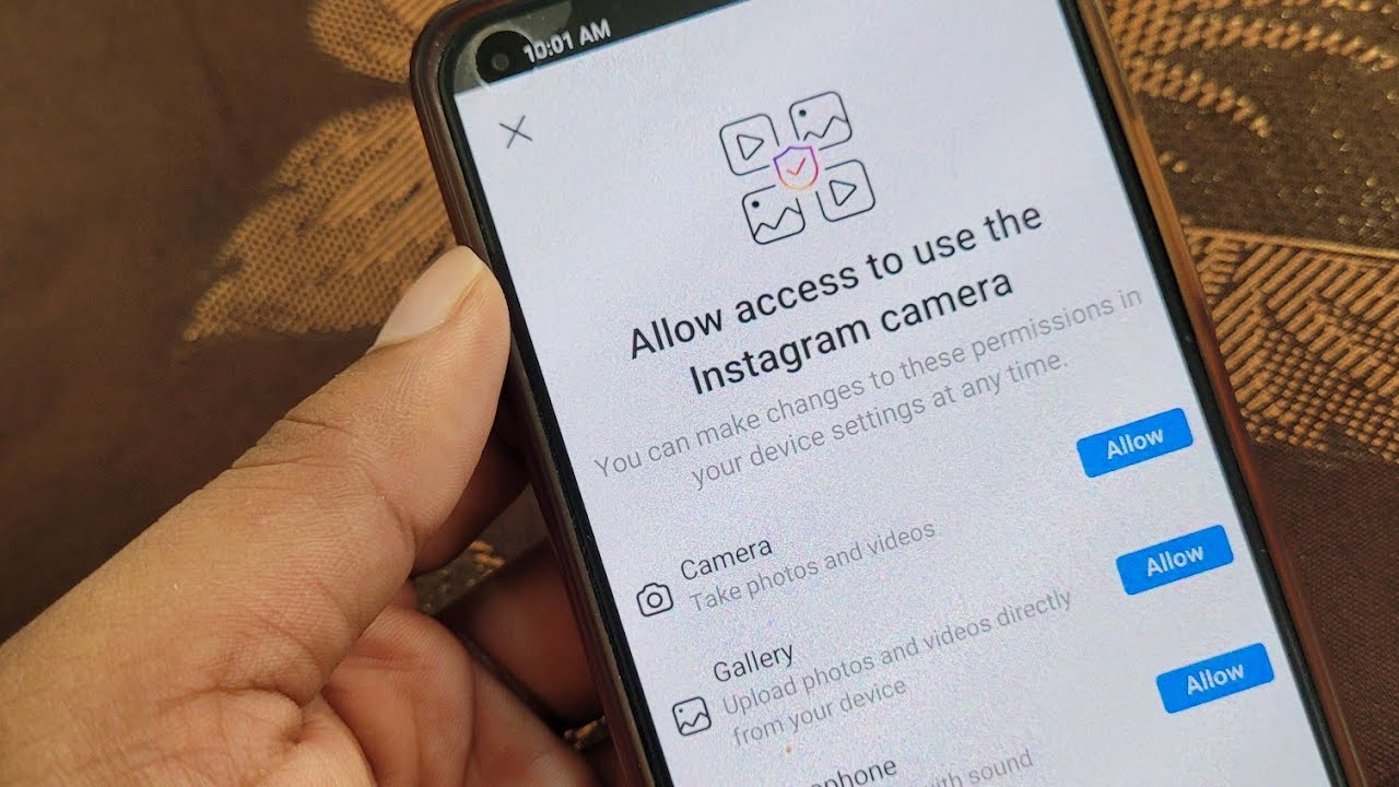 Allow access to use the instagram camera | Instagram lite camera not ...