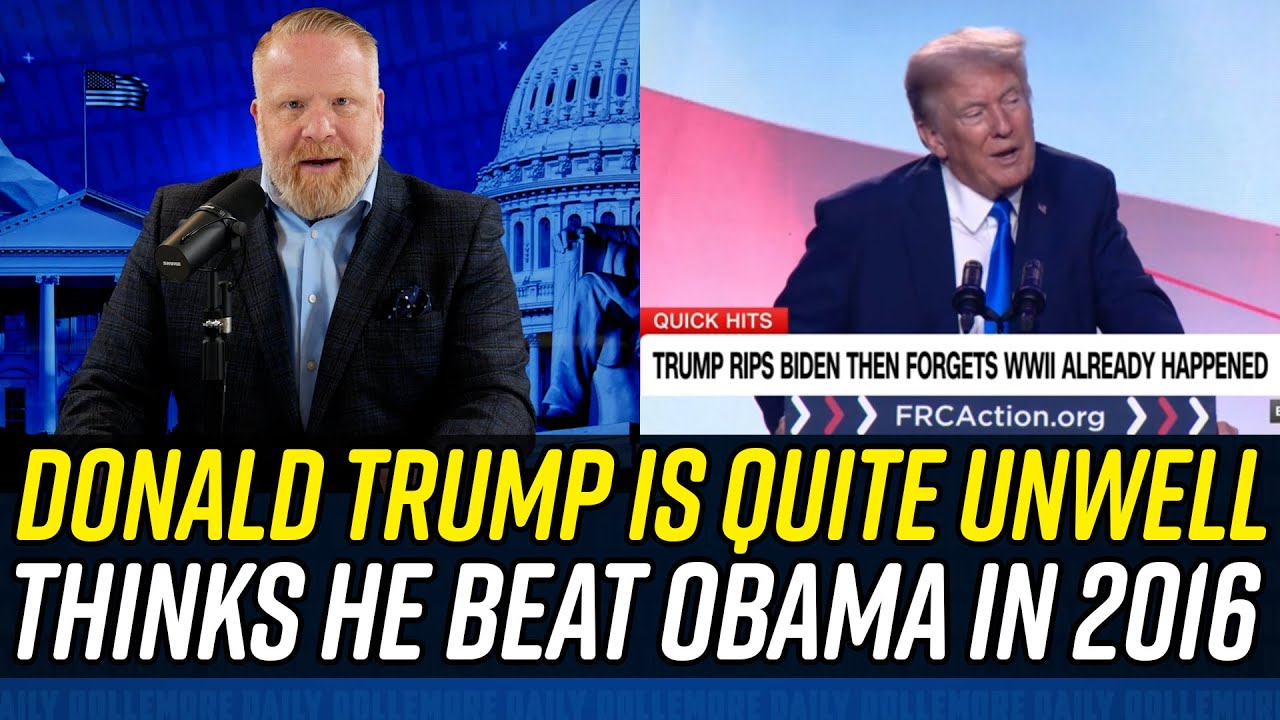 WEAK & CONFUSED - Trump Forgets WWII Happened & Thinks He Ran Against ...