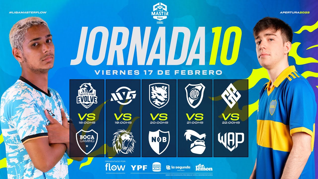 JORNADA 10 - LIGA MASTER FLOW - APERTURA 2023 - LEAGUE OF LEGENDS - YouTube