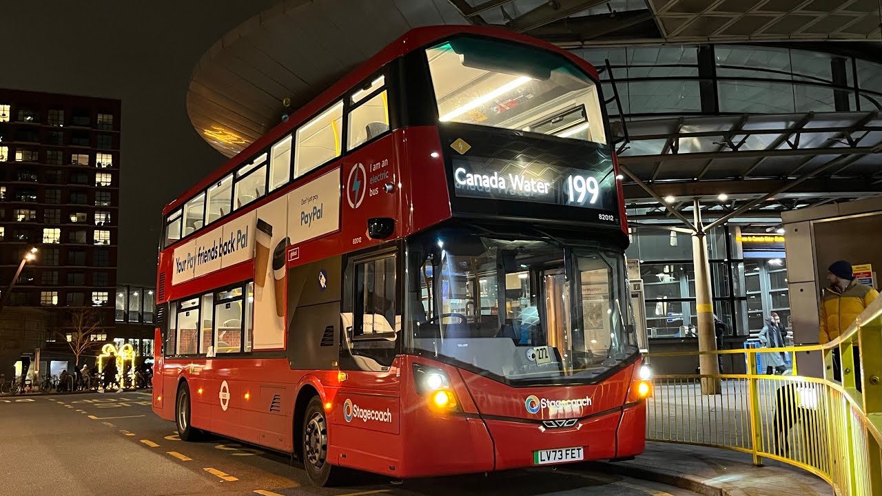 Full Route Visual. Route 199: Canada Water - Catford Bus Garage ...