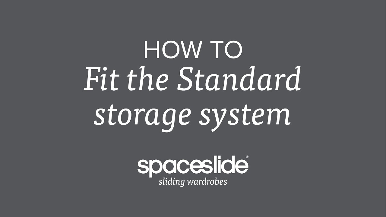 How to fit standard storage system - YouTube