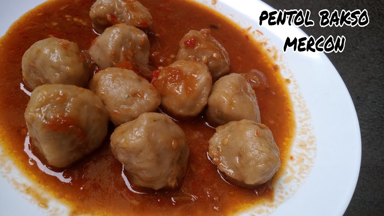PENTOL BAKSO AYAM MERCON//CARA BIKIN BAKSO PEDAS DOWER ALA RESEP RENI ...