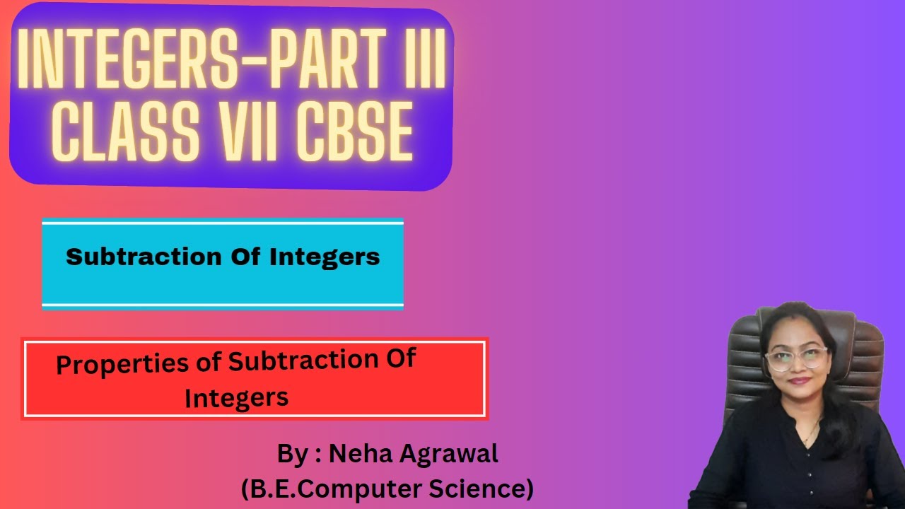 Integers Subtraction Of Integers Integers Class 7 Integers integers-subtraction-of-integers-integers-class-7-integers