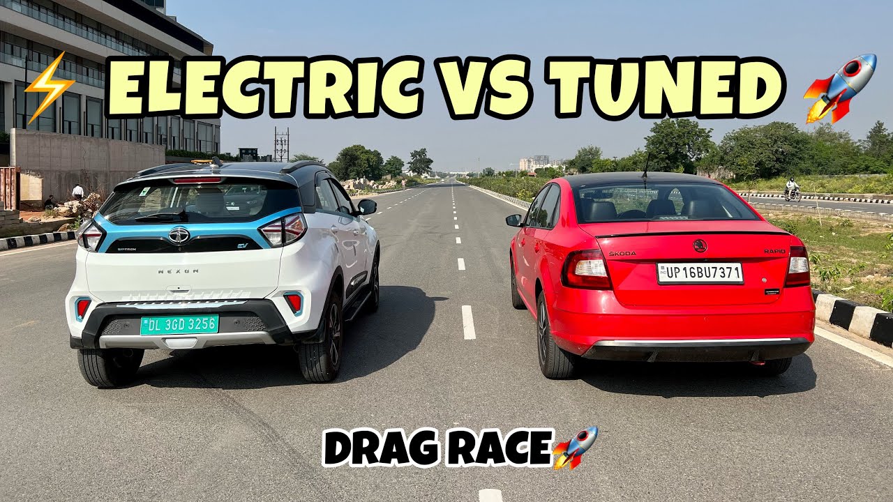 NEXON EV MAX VS TUNED RAPID DRAG RACE - YouTube