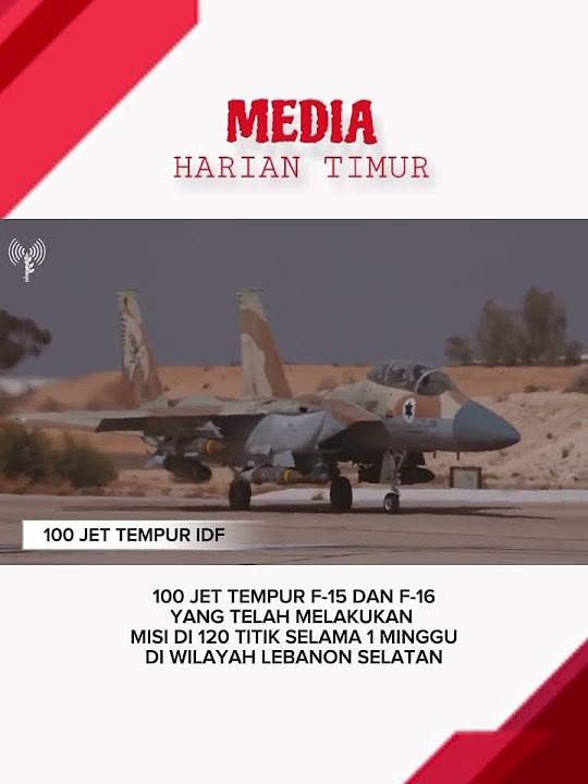 100 JET TEMPUR F-15 DAN F-16 IDf Telah Beroperasi Selama 1 Minggu Di Lebanon Selatan - YouTube