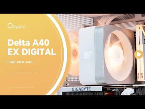 [New Collection] Ocypus Delta A40 EX WH Digital Air Cooler