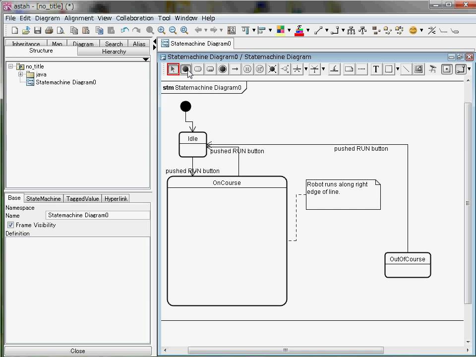 Astah Statemachine Diagram [UML] - YouTube