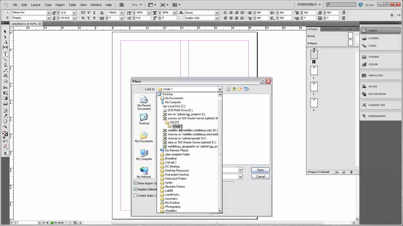 10. Putting your map on a page in InDesign - YouTube
