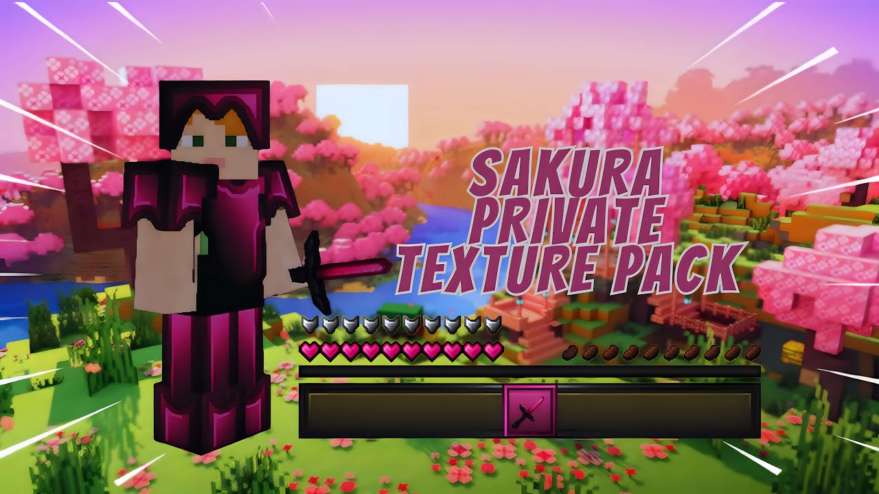 SAKURA PACK (showcase) PVP's & Bedwars || #fpsboost - YouTube