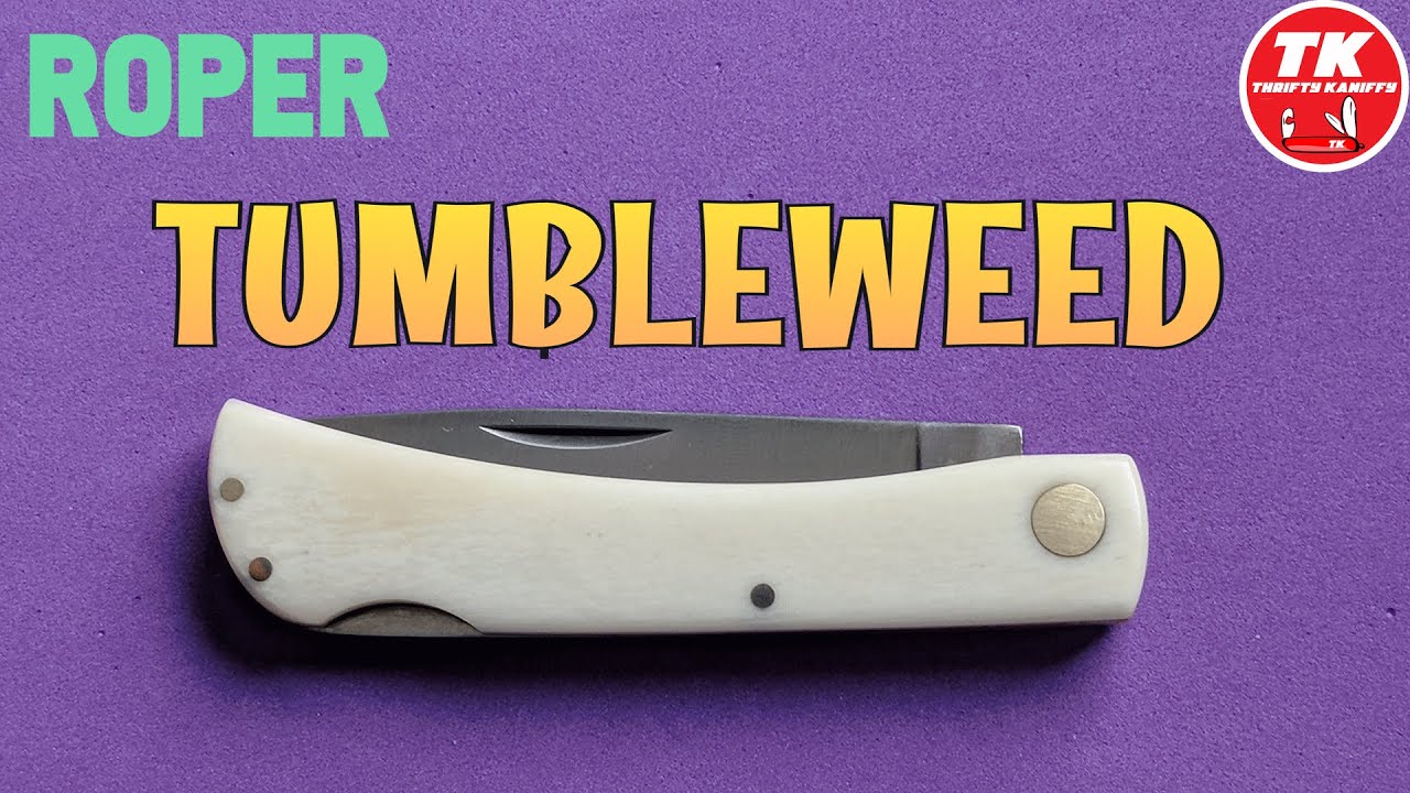 Roper Tumbleweed Lockback Pocket Knife RP0032WB - YouTube