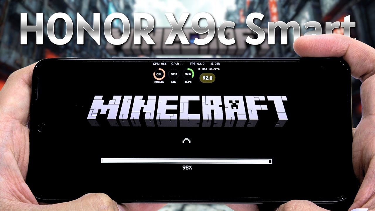 Honor X9c Smart test game Minecraft - YouTube