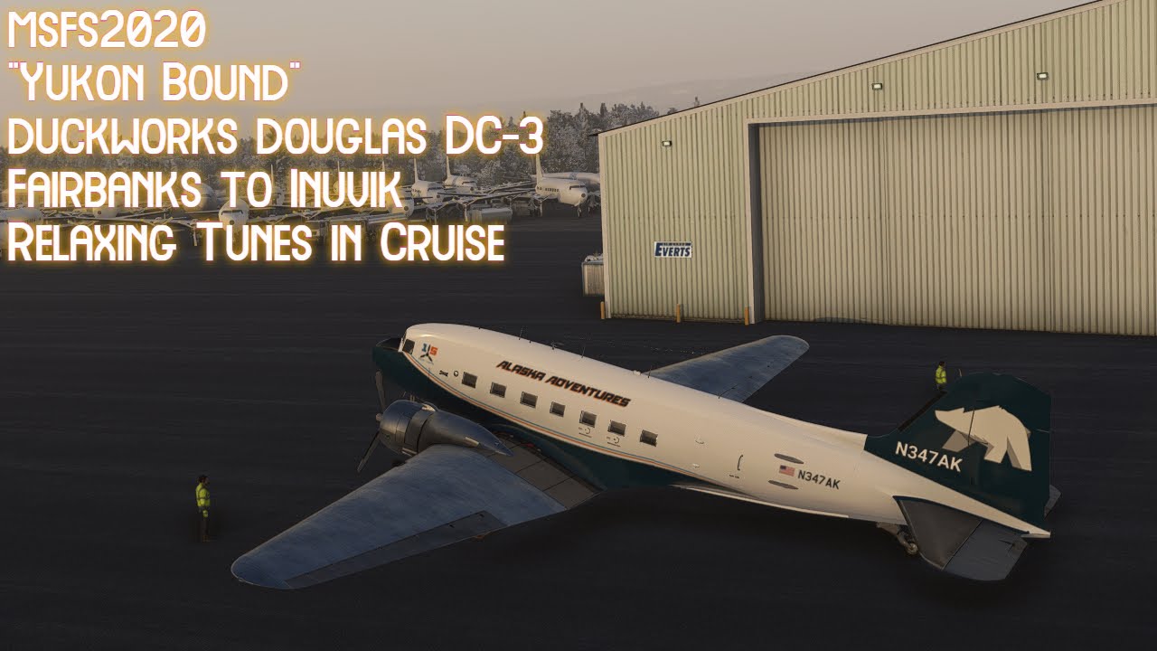Yukon Bound | DC-3 Flight - Fairbanks to Inuvik | MSFS + ArcGIS Imaging ...