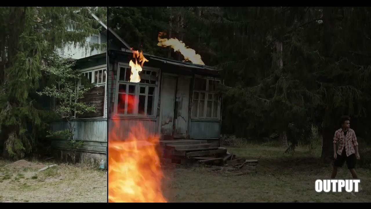 Fire effect and depth in nuke - YouTube