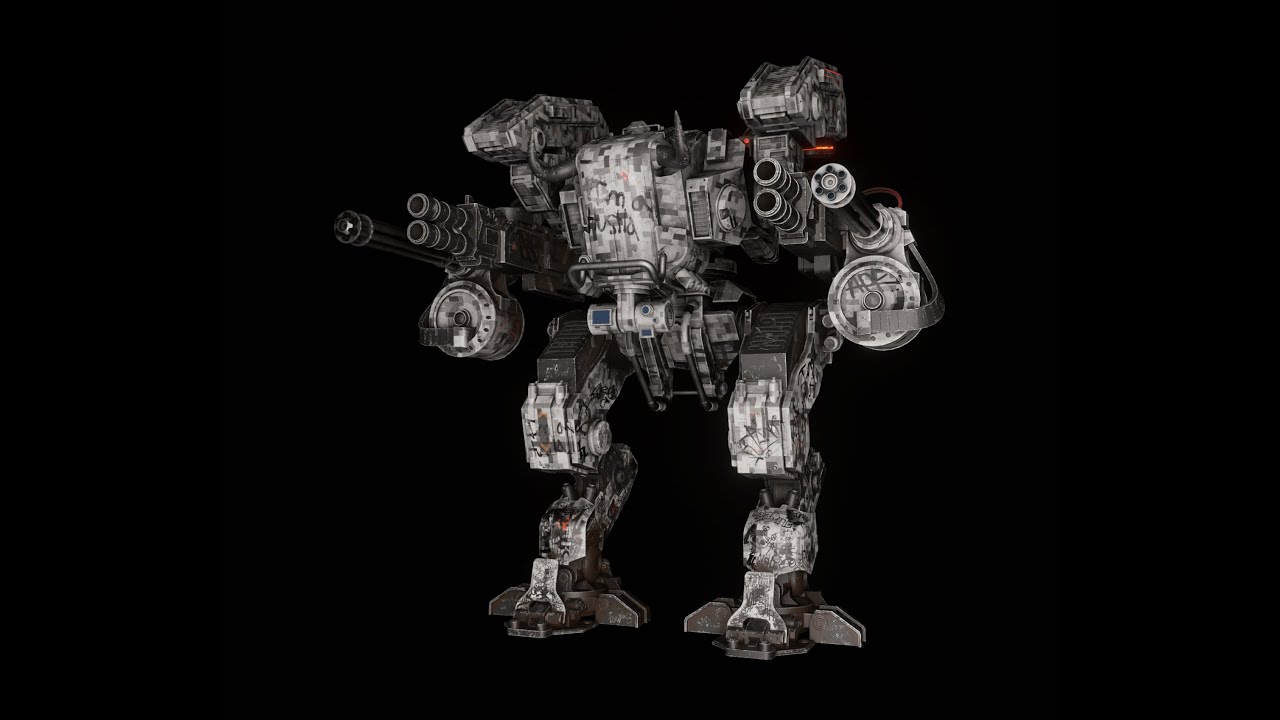 Defender Robot 3d model - YouTube